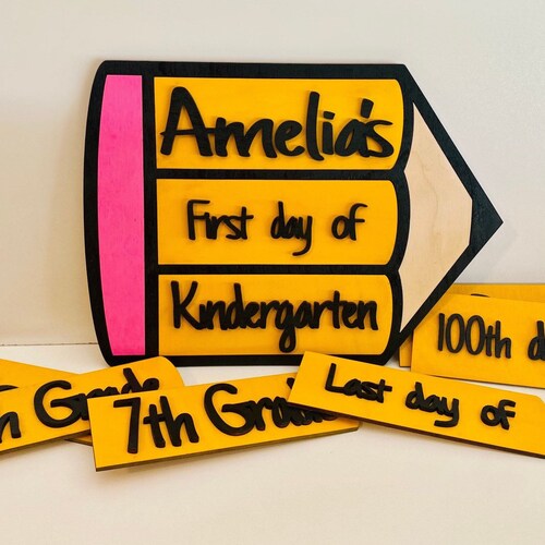 1st Year of School Sign Svg First Day of School Laser File - Etsy