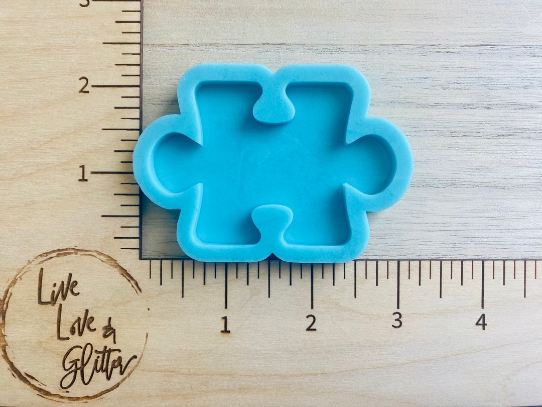 Autism Awareness Puzzle Silicone Mold for Resin, Puzzle Mold, Autism ...