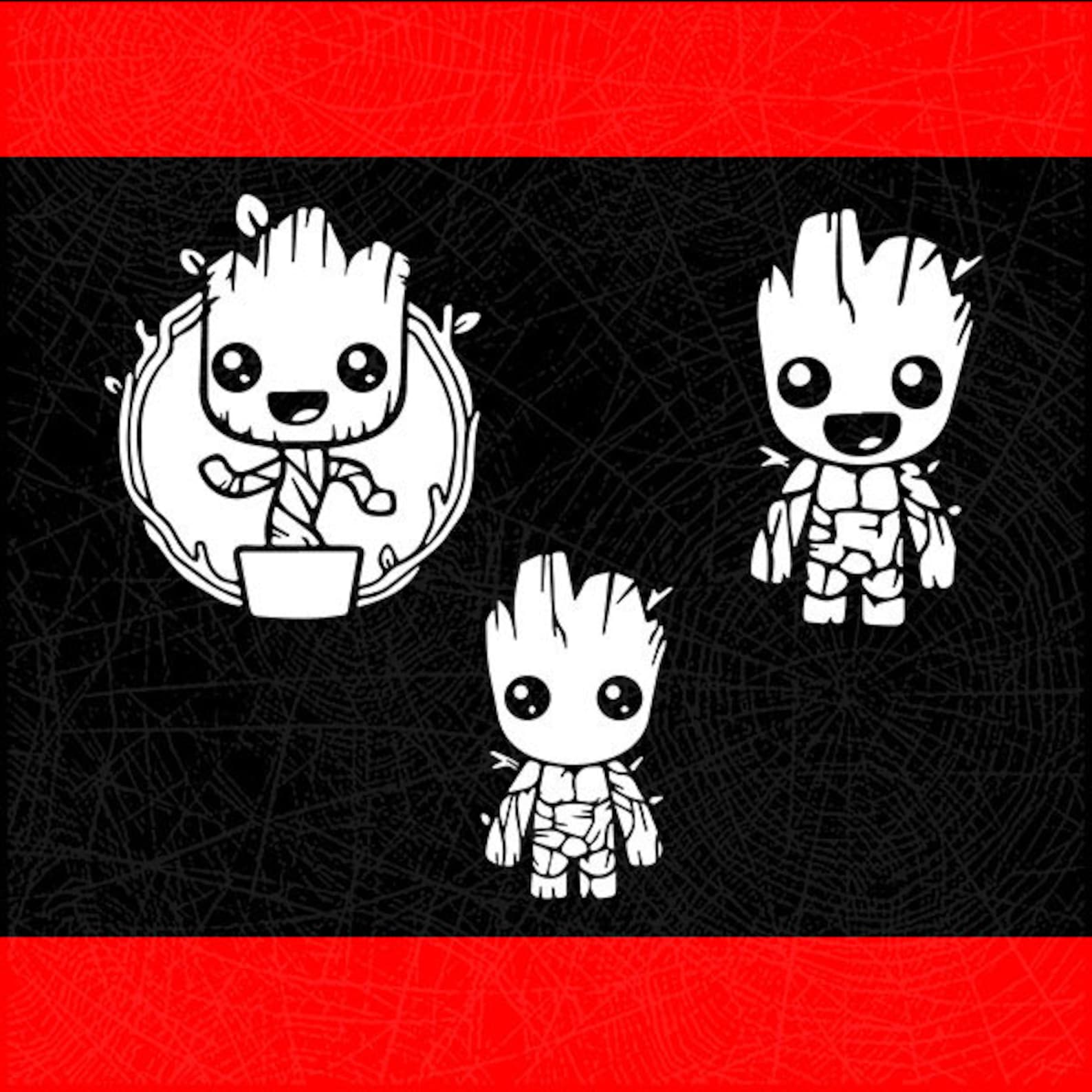 Baby Groot Cut File // Dxf // EPS // PDF // Png // Svg // - Etsy