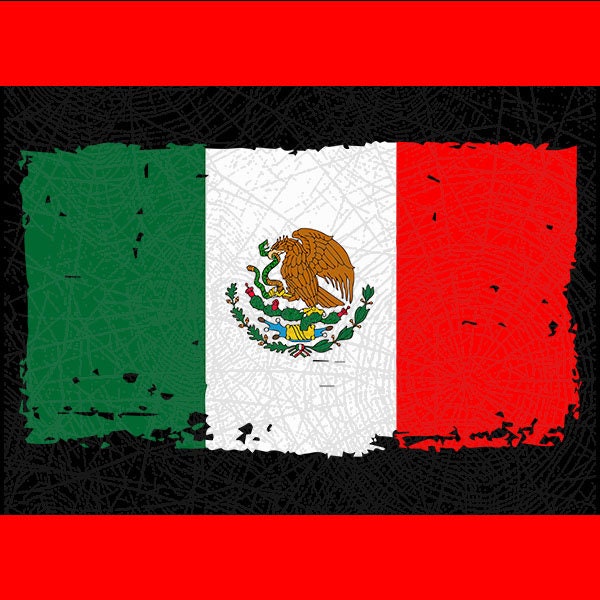 Mexico Flag Distressed Cut File // Dxf // EPS // PDF // Png // - Etsy UK