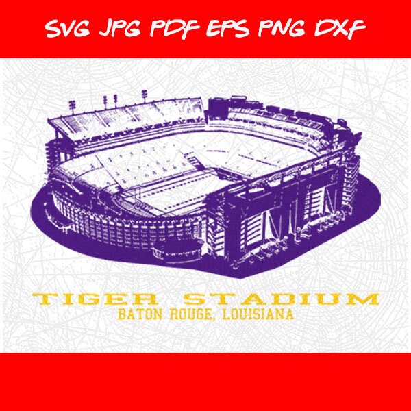 Lsu Tiger Stadium Png - Etsy