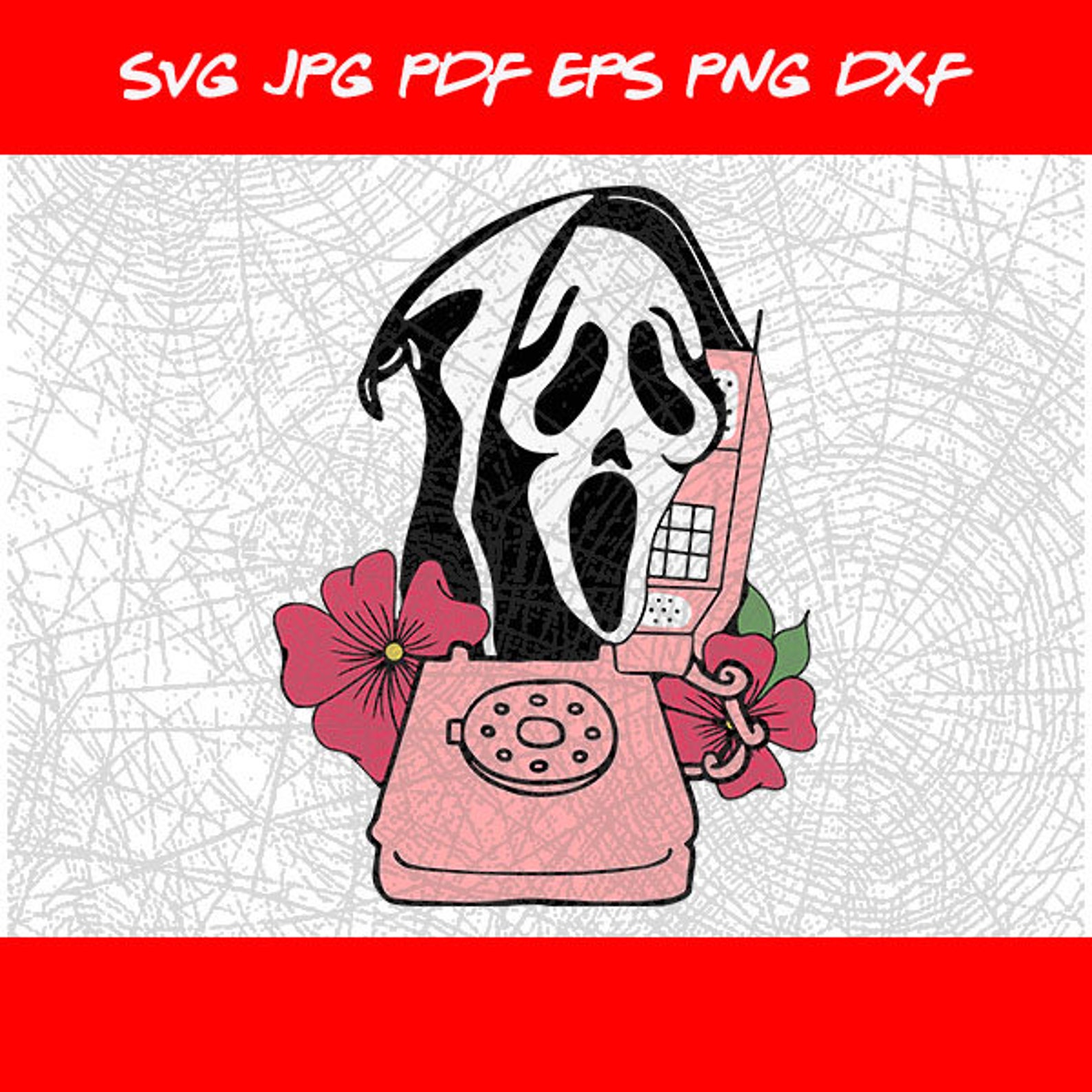 Scream You Hang up Girly Pink Horror Halloween Svg Digital Cut - Etsy