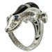 Diamonds Blue Sapphires Onyx White Gold Lizard Animal - Etsy