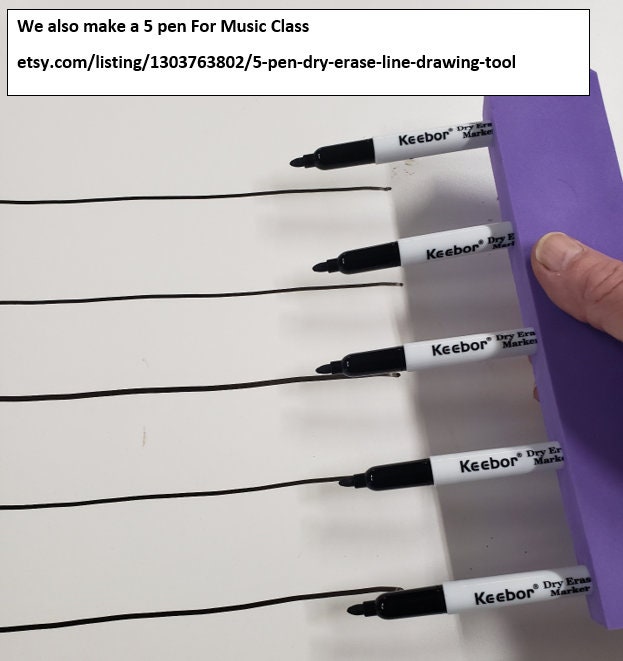 3 Pen Dry Erase Line Drawing Tool for Handwriting Class With Markers ...