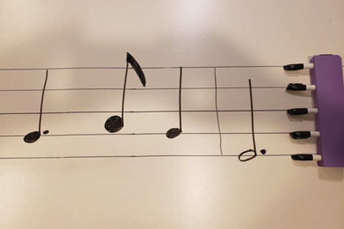 5 Pen Dry Erase Line Drawing Tool for Music Class Stave Writer With ...