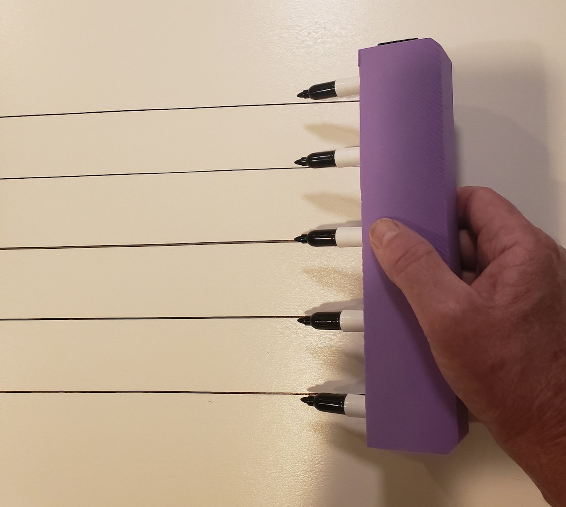 5 Pen Dry Erase Line Drawing Tool for Music Class Stave Writer With ...