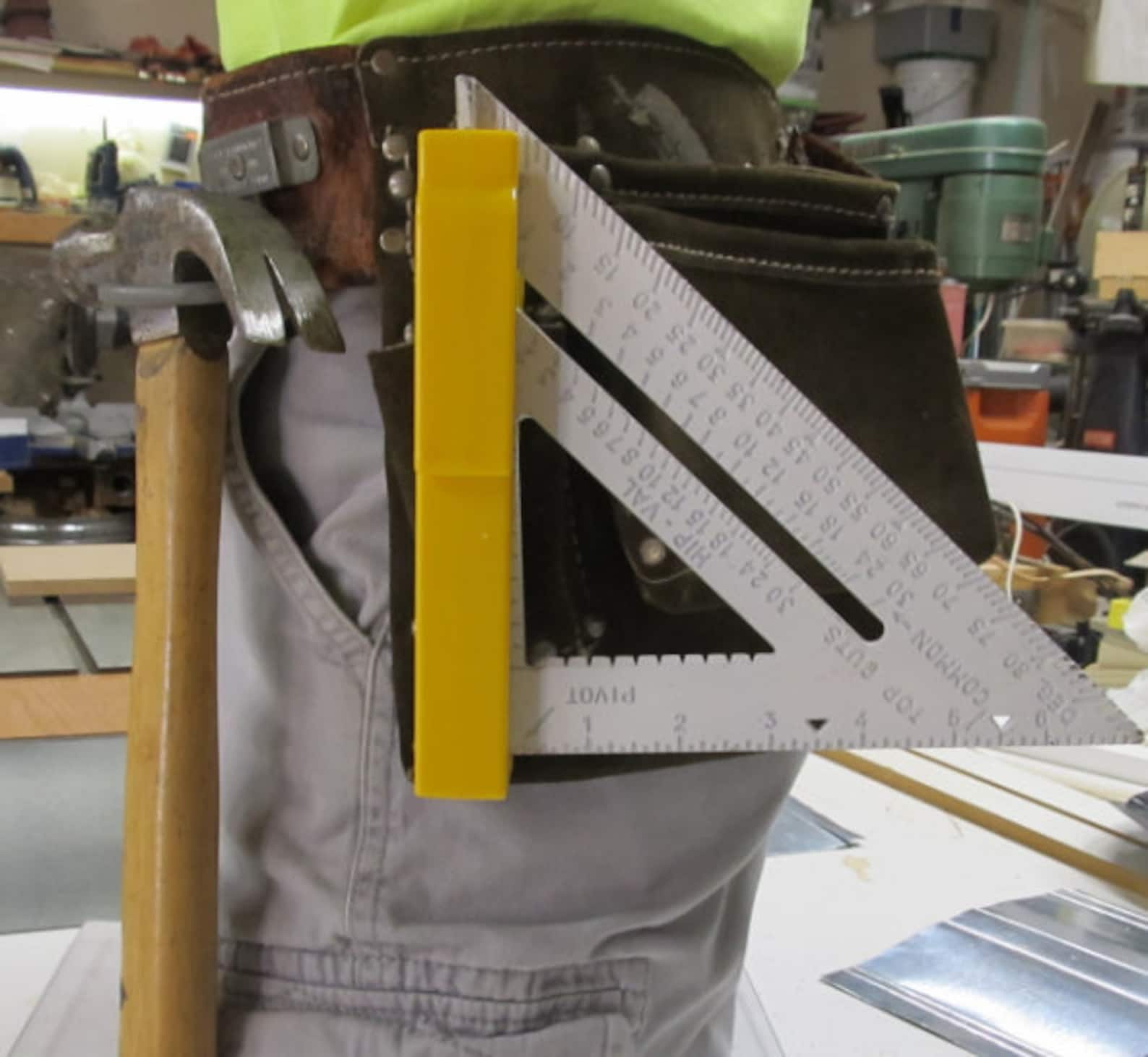 EZ Square Holder for a Speed Square Use on Belt or Bench With Your ...