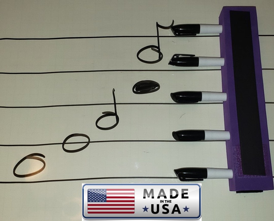 5 Pen Dry Erase Line Drawing Tool for Music Class Stave Writer With ...