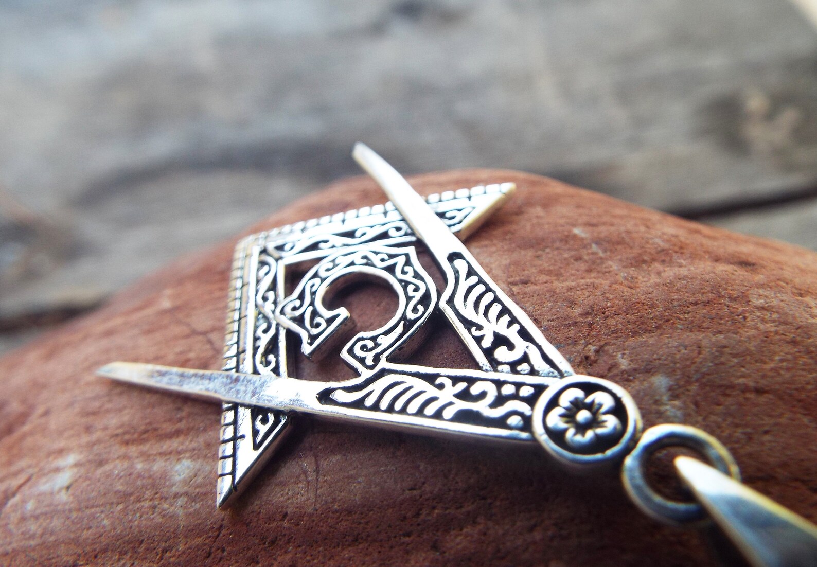 Sterling Silver Square Compasses Pendant Jewellery Masonic G - Etsy