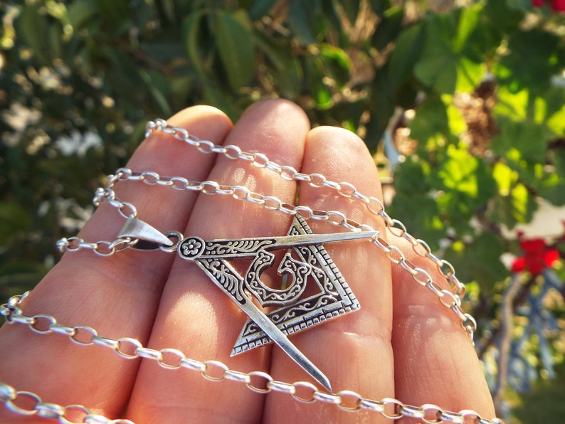 Sterling Silver Square Compasses Pendant Jewellery Masonic G - Etsy