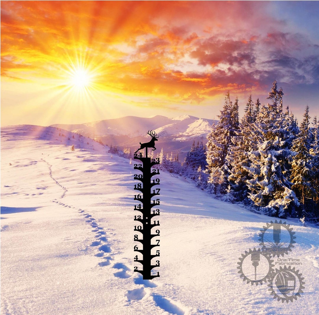 Snow Gauge, Deer, Weatherman, Snow Ruler, Snow Meter - Etsy