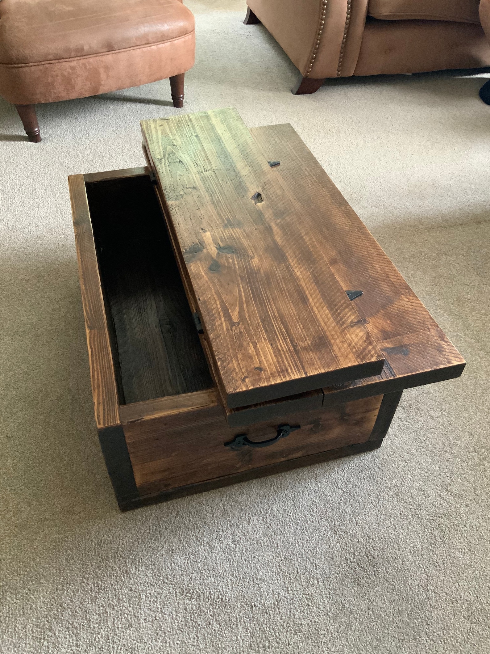 Handmade Rustic Reclaimed Storage Chest Coffee Table. - Etsy