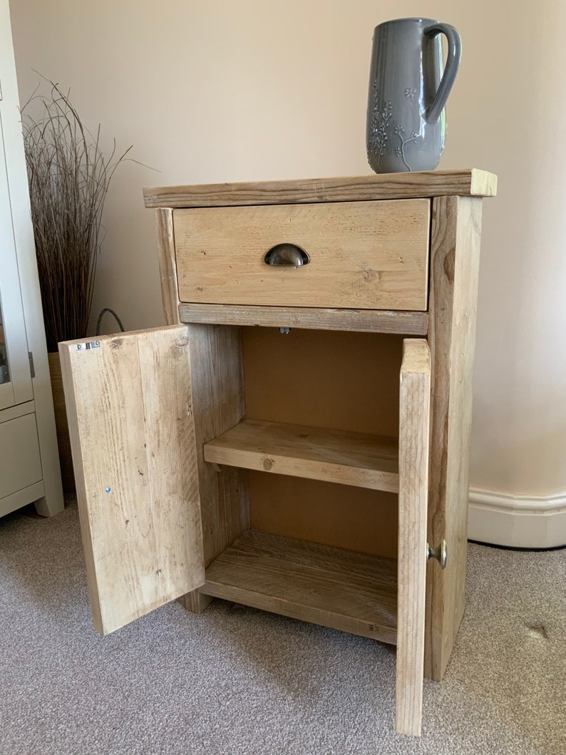 Handmade Rustic Reclaimed Small Cabinet / Cupboard - Etsy UK