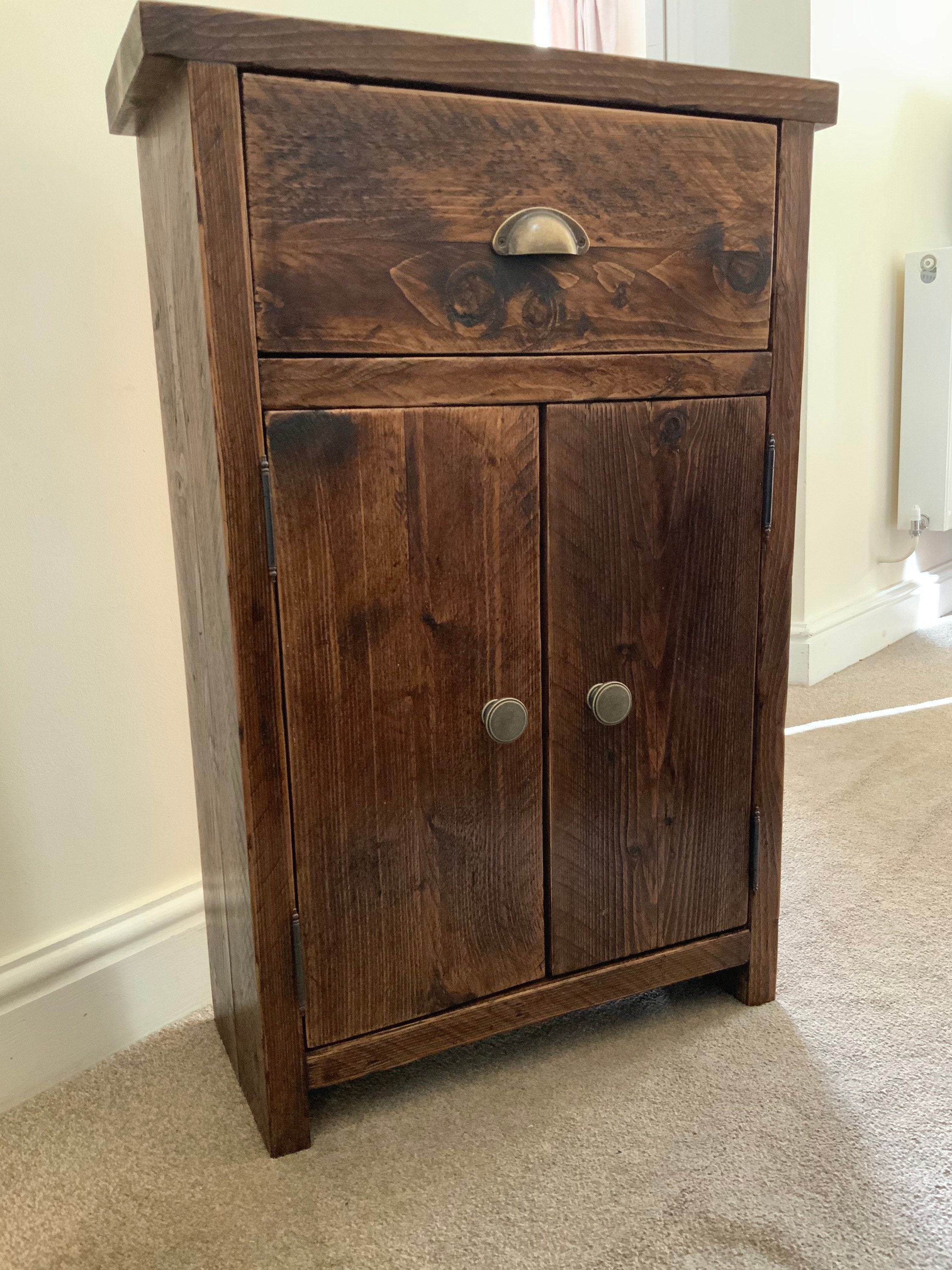 Handmade Rustic Reclaimed Small Cabinet / Cupboard - Etsy UK