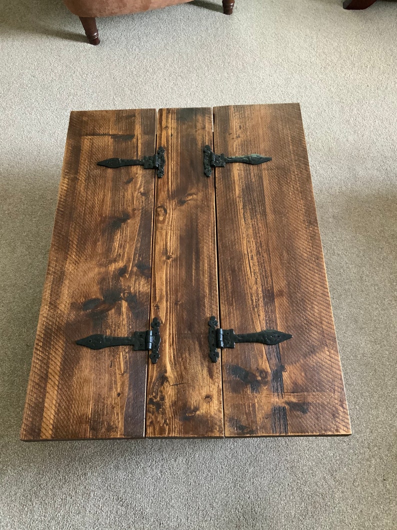 Handmade Rustic Reclaimed Storage Chest Coffee Table. - Etsy