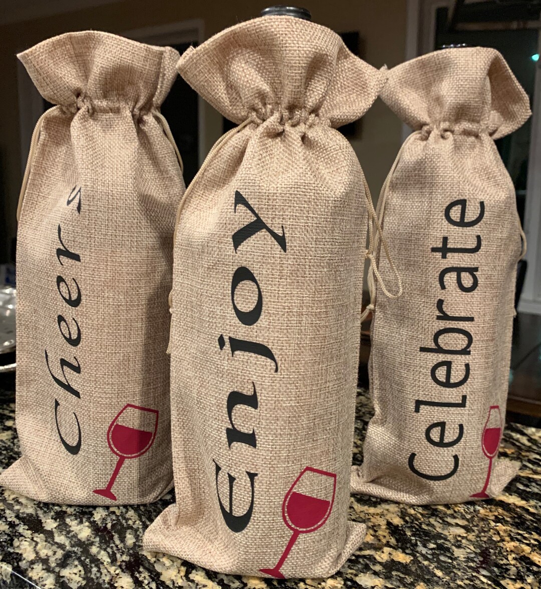 Personalized Wine Bag / Wine Bottle Bag / Wine Gift Bag/wine ...