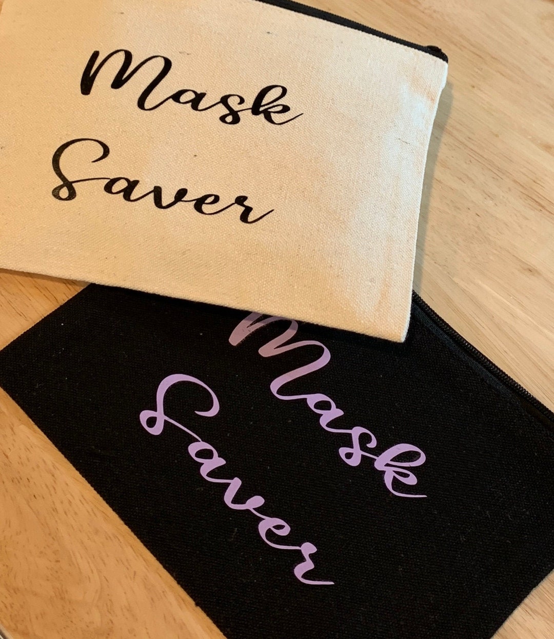 Mask Holder, Mask Bag, Mask Saver, Mask Canvas Bag, Mask Keeper - Etsy