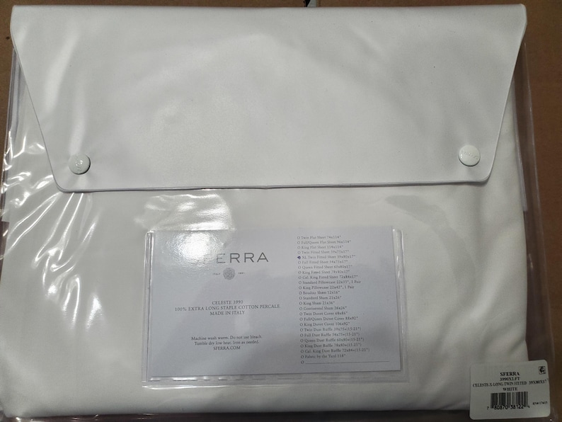 Sferra Celeste Fitted Sheets X Long White - Etsy