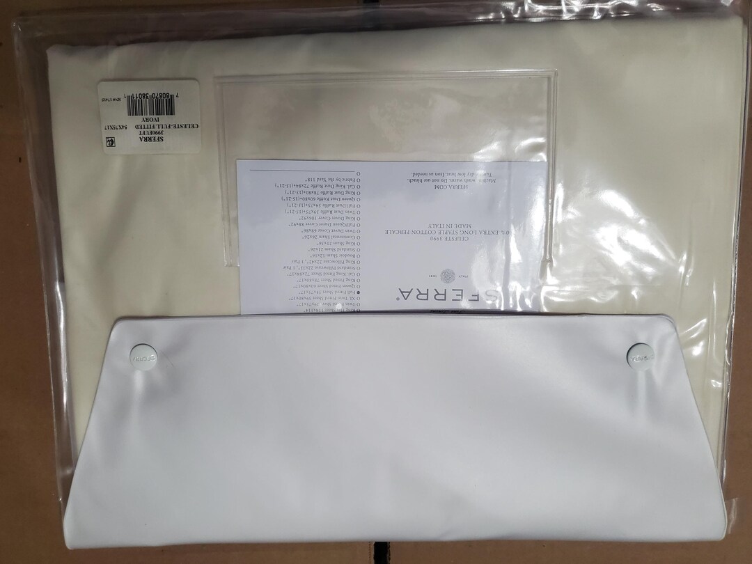 Sferra Celeste Fitted Sheets Full Ivory - Etsy