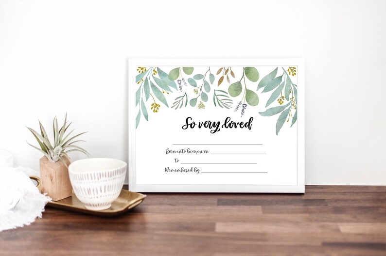 Certificate of Life | Miscarriage, Stillbirth & Infant Loss Keepsake ...