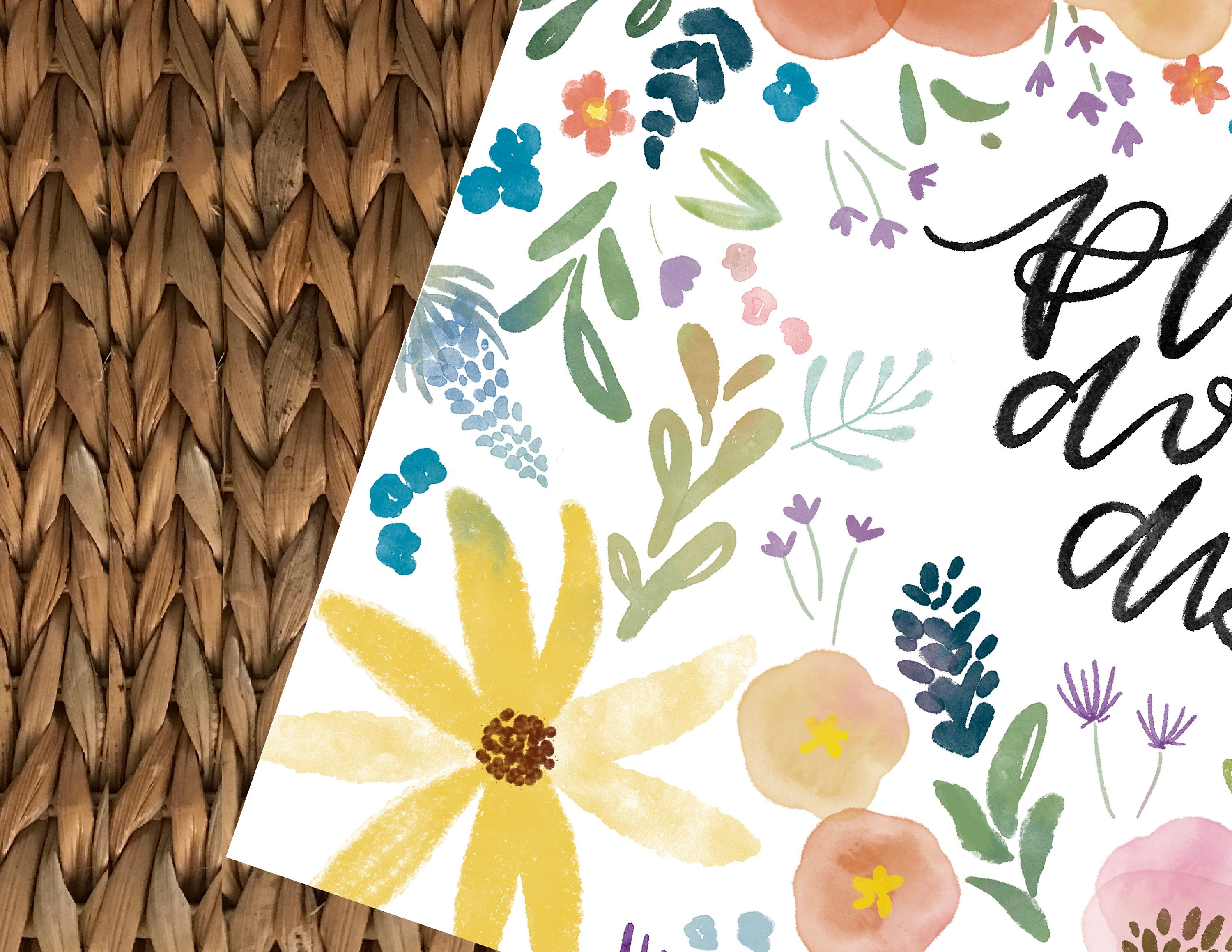 Do Not Disturb Sign | Wildflower Floral Privacy Door Sign | Work From ...