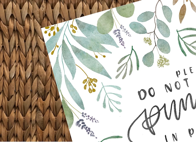 Pumping Sign for Working Mom | Do Not Disturb Breastfeeding Sign for ...