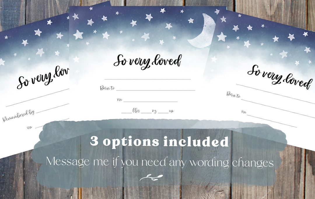 Certificate of Life for Miscarriage, Stillbirth & Infant Loss ...