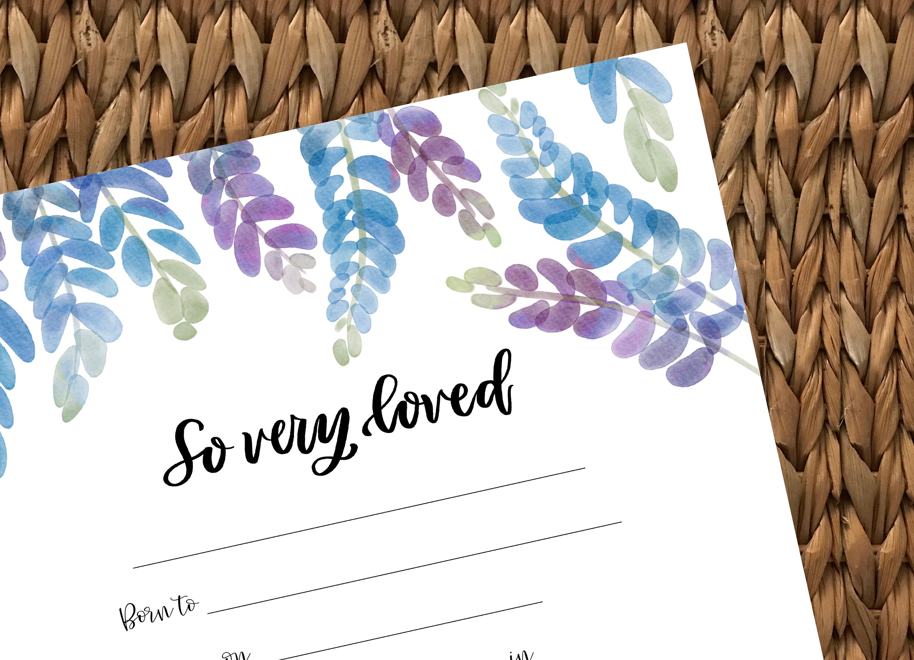 Certificate of Life for Miscarriage Stillbirth & Infant Loss | so Very ...