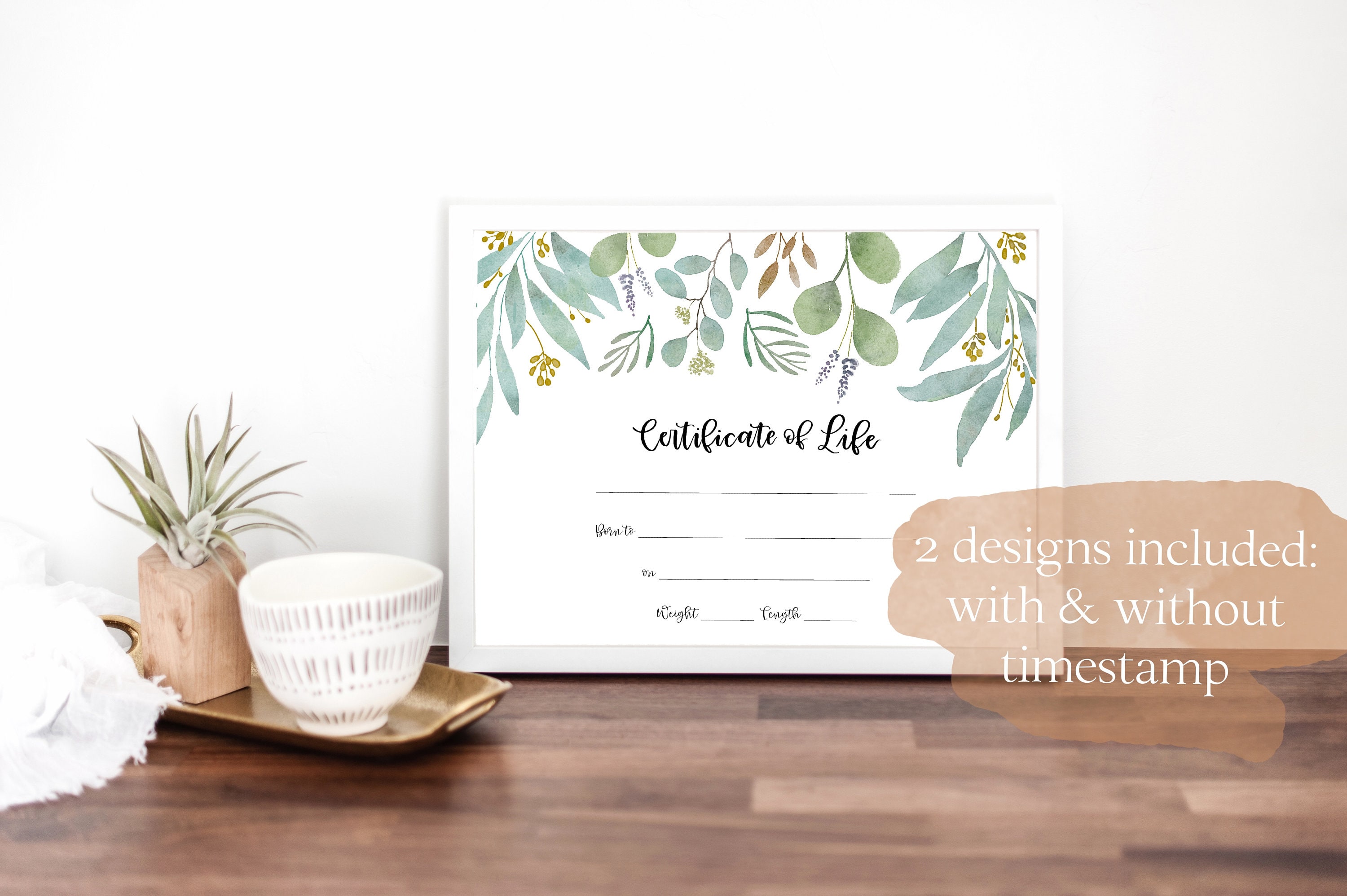 Certificate of Life Miscarriage, Stillbirth & Infant Loss Keepsake Soft ...