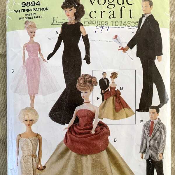 Vogue Barbie Pattern - Etsy
