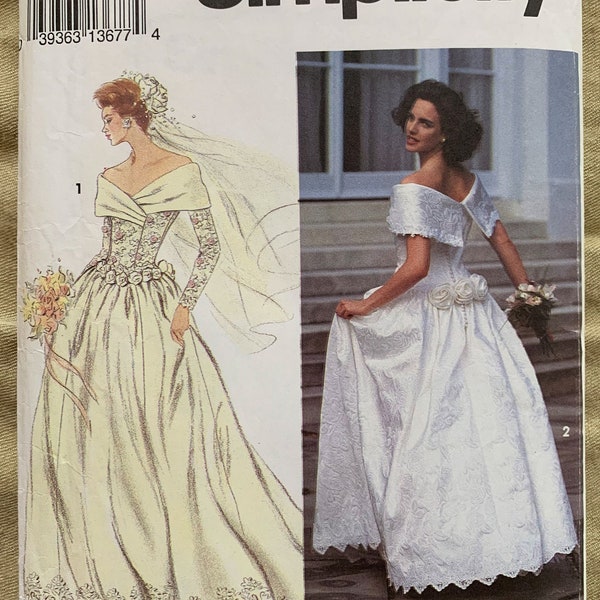 Simplicity Wedding Dress Pattern - Etsy