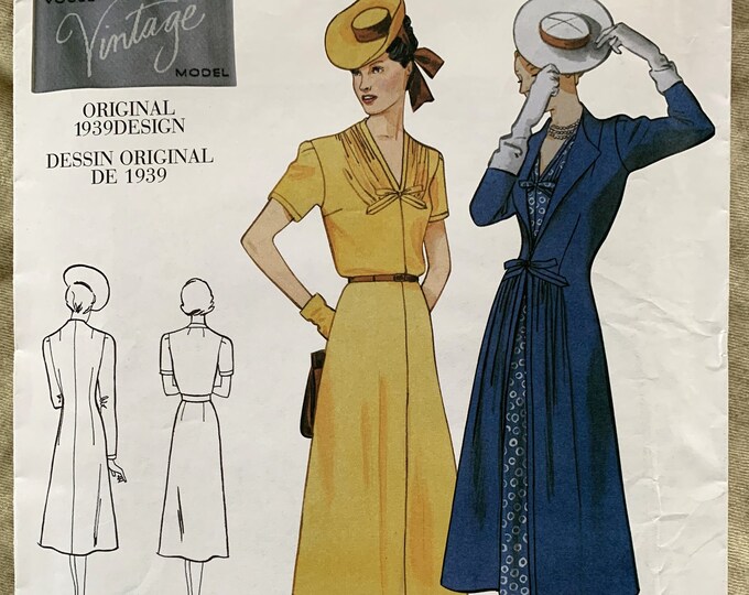 Vogue Vintage Model Pattern 2669, Original 1939 Design, Misses' Dress ...
