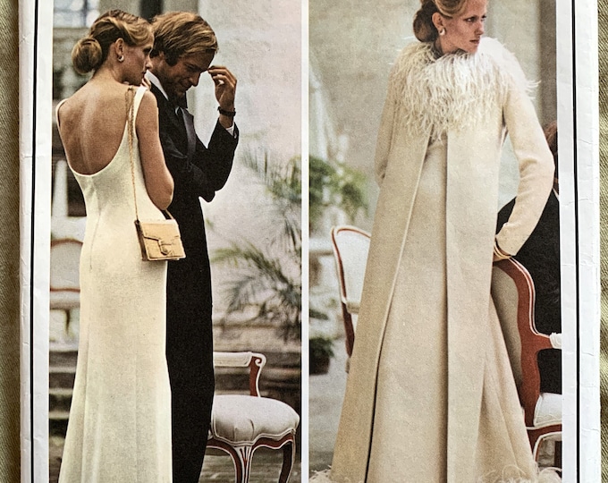 Vintage 1970's Vogue Pattern 1042, Paris Original, Givenchy, Misses ...
