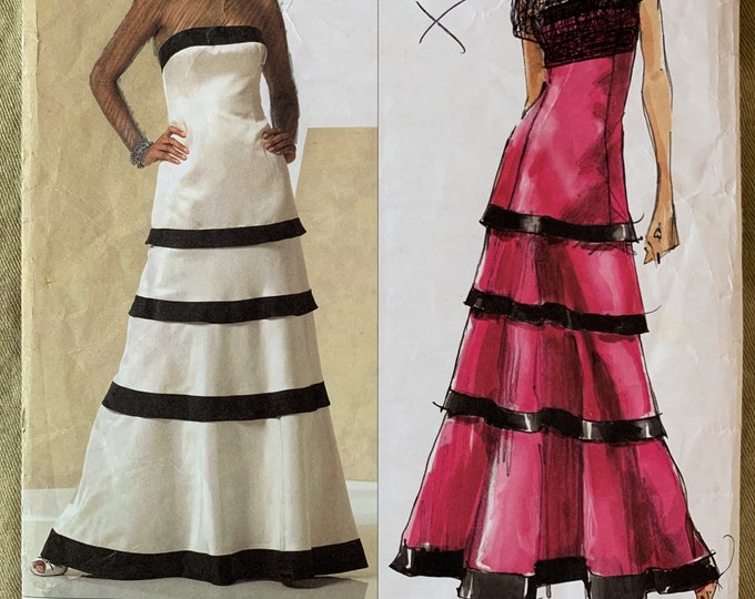 Vogue V2979 Wedding Gown Sewing Pattern 2979 UNCUT Size 6, 8, 10 - Etsy