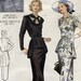 Vogue Vintage Model Pattern 2495, Original 1947 Design, Misses' Dress ...