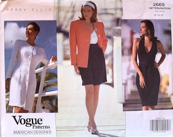 Vintage 1990's Vogue Pattern 2522, Designer Original, Issey Mikaye ...