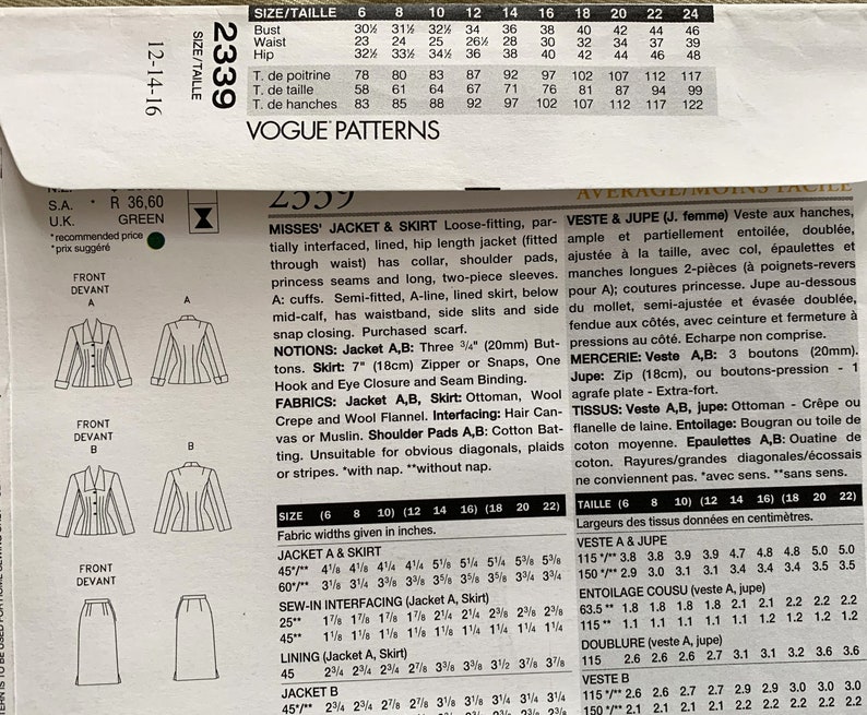 Vogue Vintage Model Pattern 2339 Original 1948 Design - Etsy