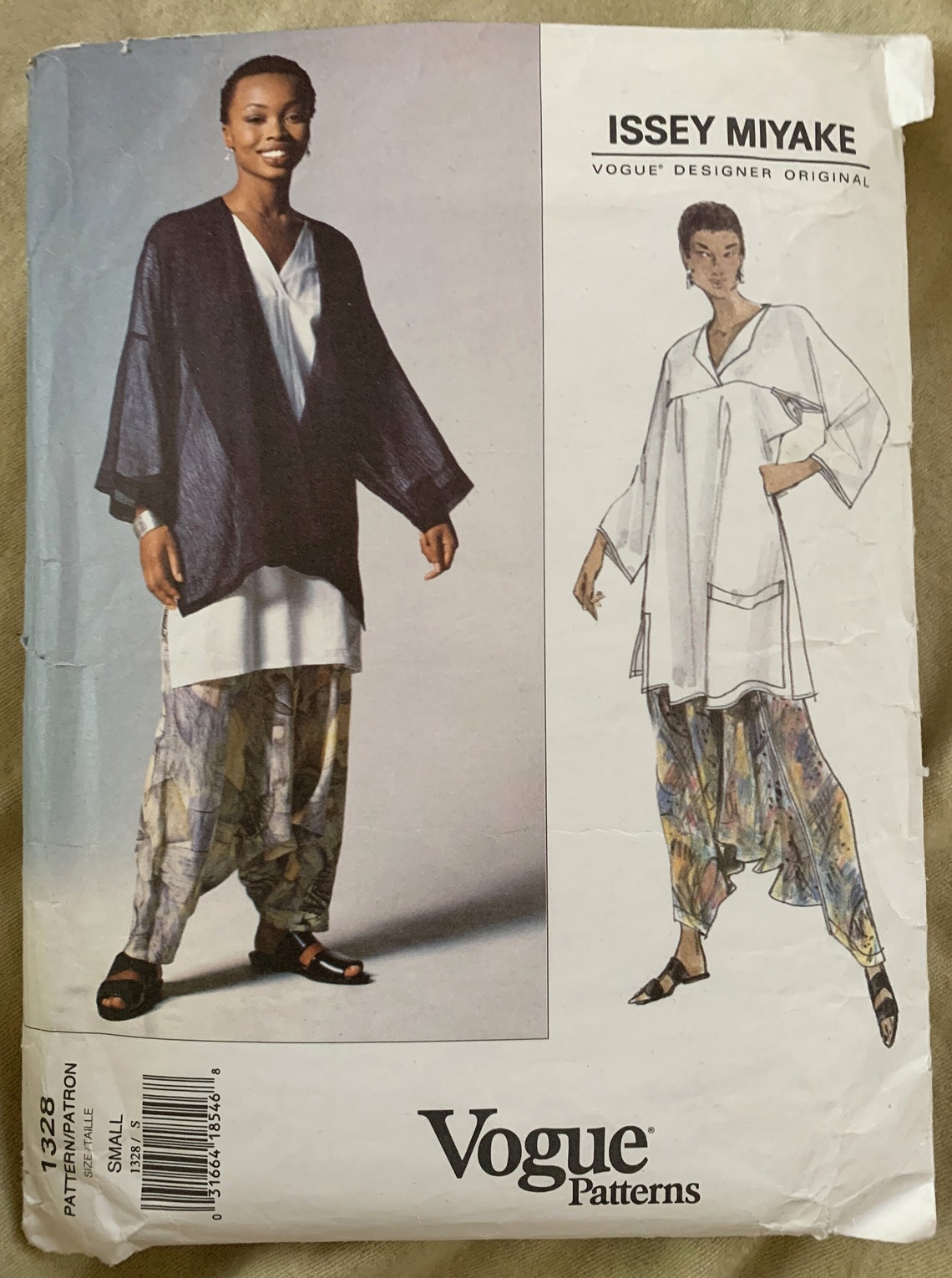 Vintage 1990's Vogue Pattern 1328, Designer Original, Issey Mikaye ...