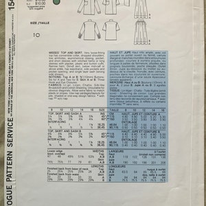 Vintage 1980's Vogue Pattern 1548, Vogue American Designer, Ralph ...
