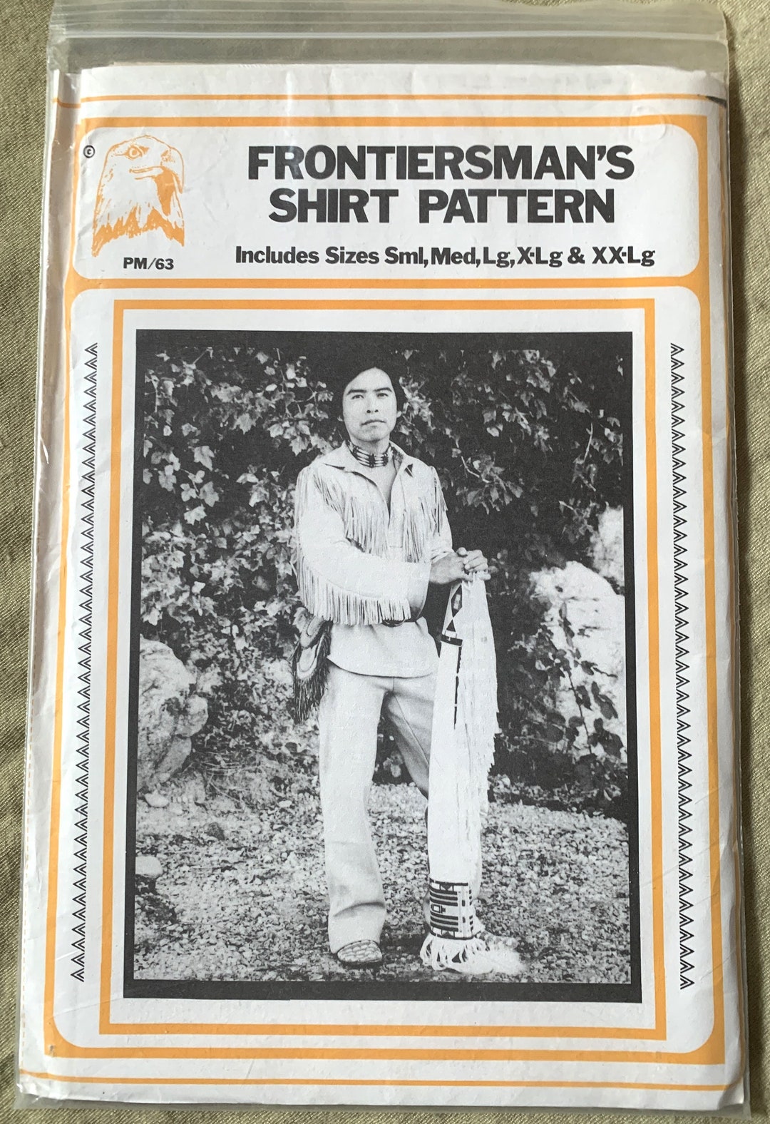 Vintage Eagle 's View Patterns, PM/63 Frontiersman's Shirt, Uncut, Size ...