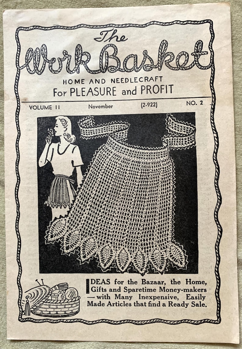 Vintage 1940's the Workbasket Magazines, Home and Needlecraft ...