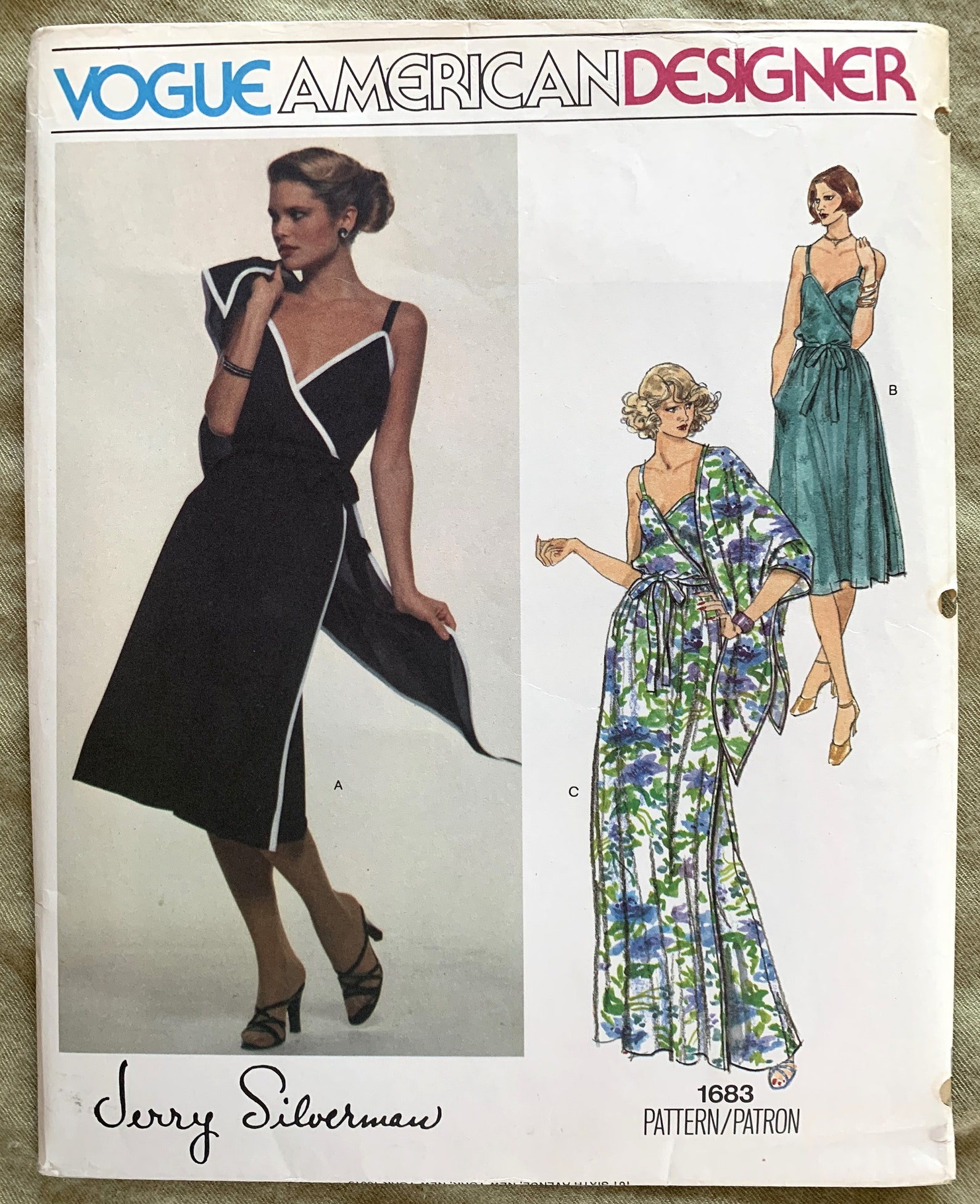 Vintage 1970's Vogue Pattern 1683, Vogue American Designer, Jerry ...
