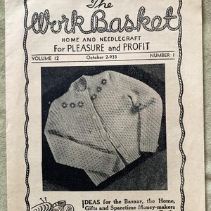 Vintage 1940's the Workbasket Magazines, Home and Needlecraft ...