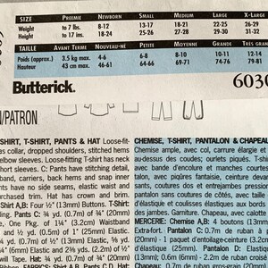Butterick Pattern 6030, Baby Fashion Essentials, Infants' Shirt/t-shirt ...