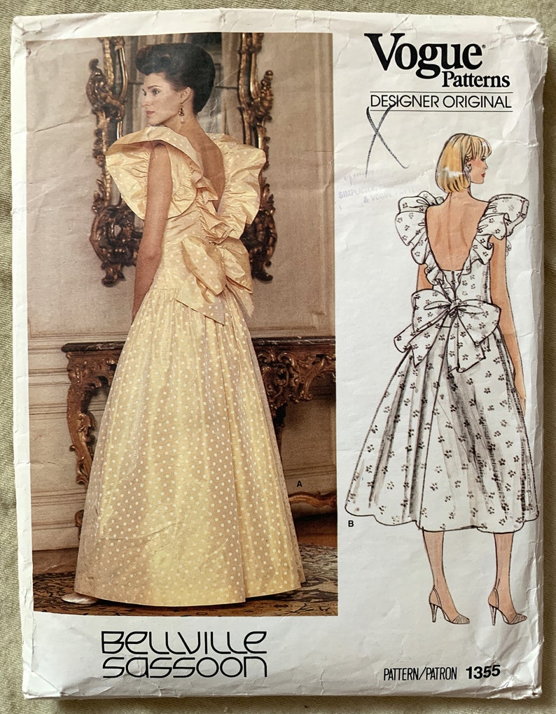 Incomplete 1980's Vogue Patterns - Etsy