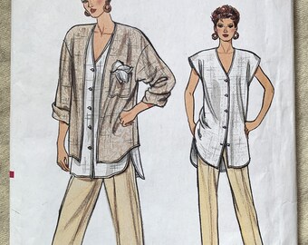 Vintage 1990's Very Easy Vogue Pattern 7017, Koko Beall, Misses'/misses ...