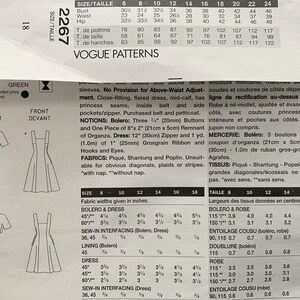 Vogue Vintage Model Pattern 2267, Original 1954 Design, Misses' Bolero ...