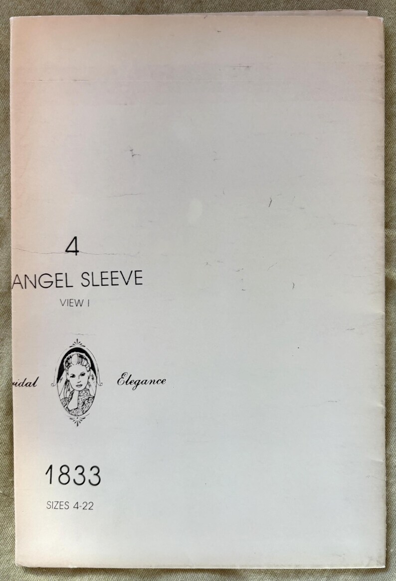 Vintage 1980's Bridal Elegance Pattern 1833, Sleeve Variations, UNCUT ...