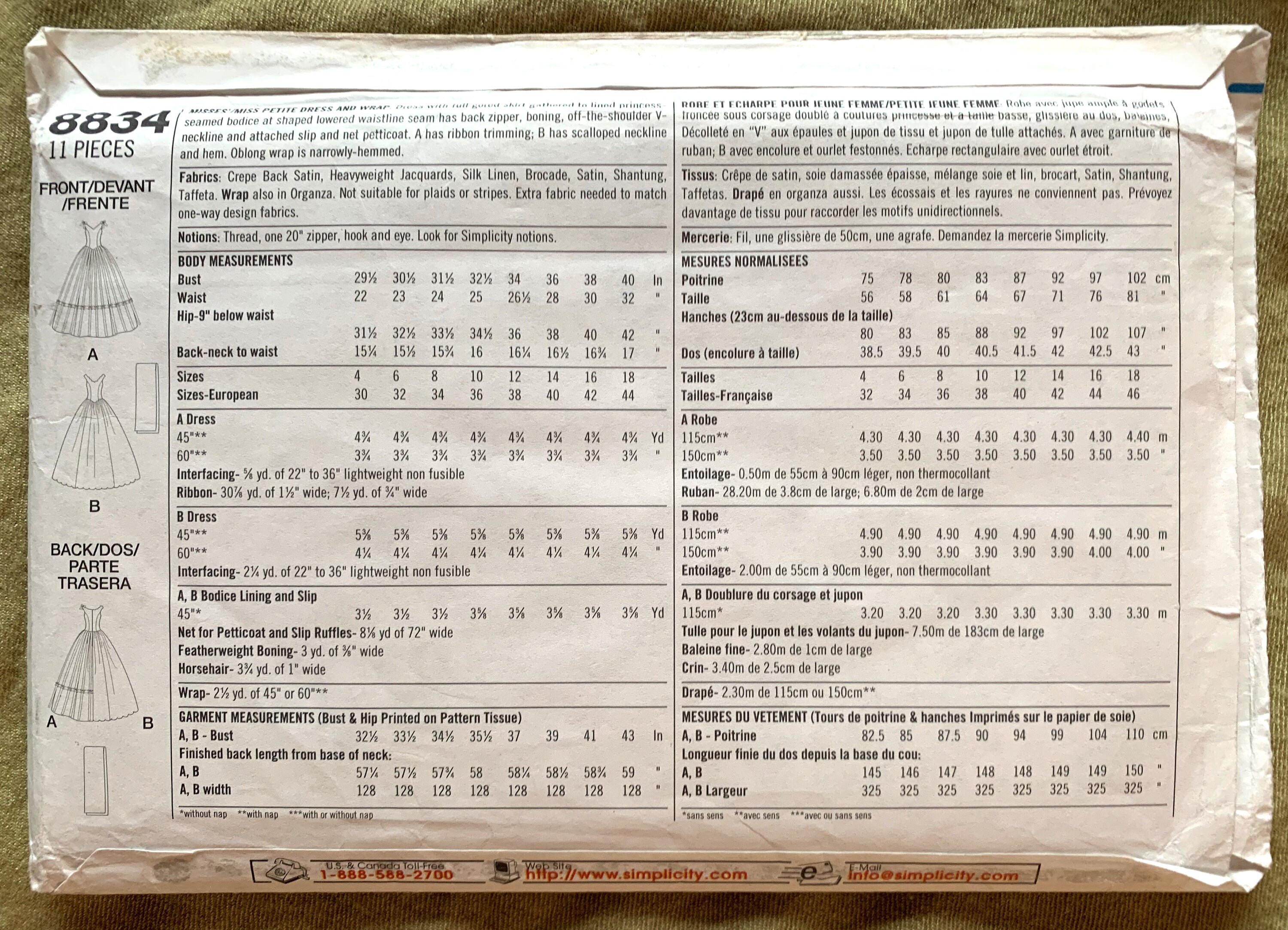 Vintage 1990's Simplicity Millennium Pattern 8834, Misses' /miss Petite ...