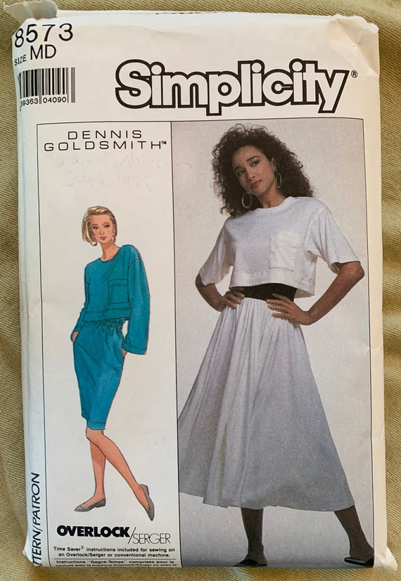 Vintage Simplicity Pattern 8573 Dennis Goldsmith CUT Size | Etsy